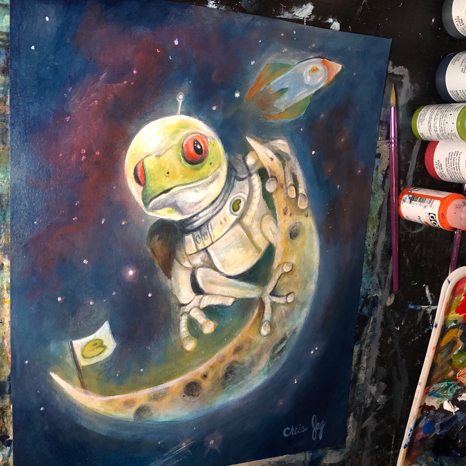space frog art